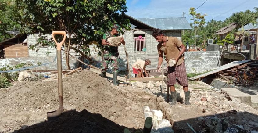 Kodim 1308/LB Bangun Rumah Korban Banjir di Balantak Selatan - Topik ...