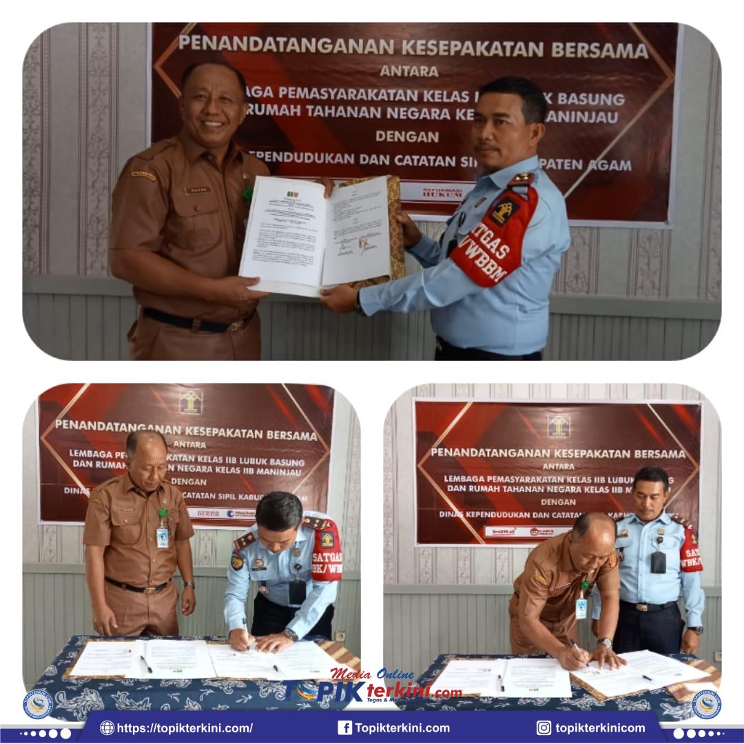 Lapas Lubuk Basung Laksanakan Penandatanganan Kesepakatan Bersama ...