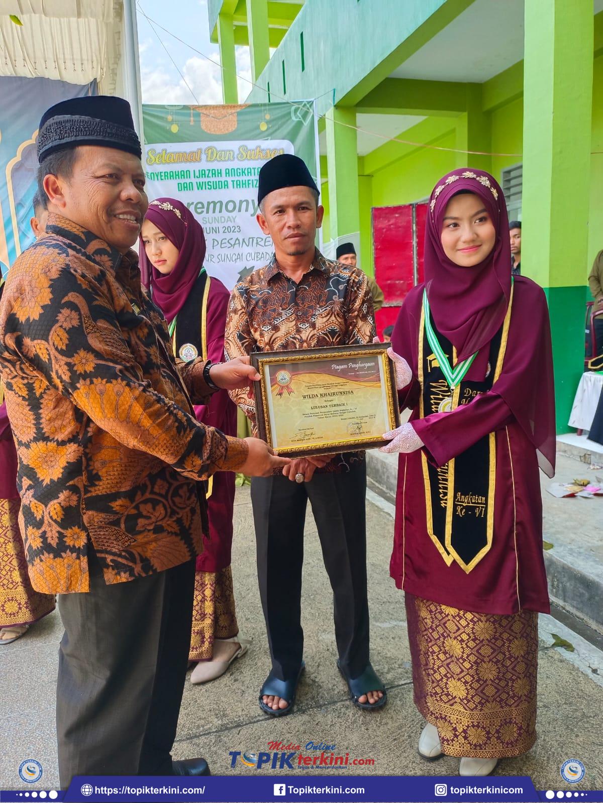 Bupati Agam Hadiri Acara Perayaan Penyerahan Ijazah Kls 12 Angkatan VI dan Wisuda Tahfiz Ponpes ...